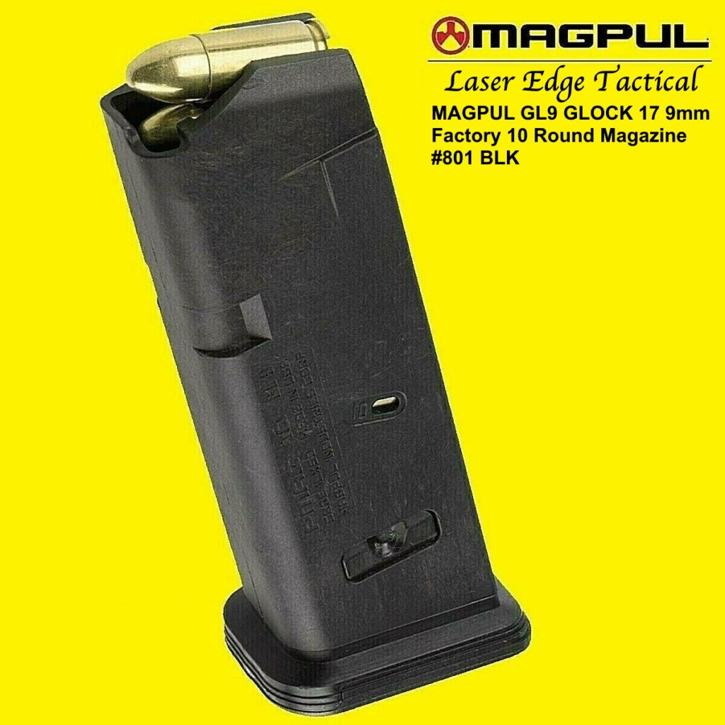 Magpul PMAG GL9 Magazine Glock 17, 19, 26, 34 Gen 1, 2, 3, 4 9mm MAG801 ...