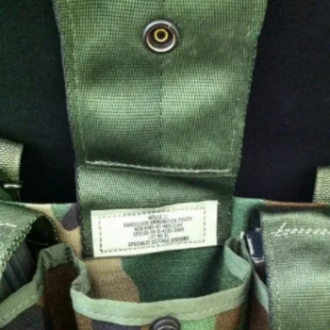 USGI Military Issue .223/5.56 Woodland Camo 6 Mag Bandoleer Bandolier ...