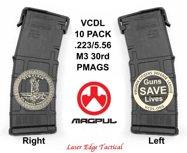 **BENEFIT M3 MAG 10 PACK** VCDL GUNS SAVE LIVES VIRGINIA CITIZENS ...
